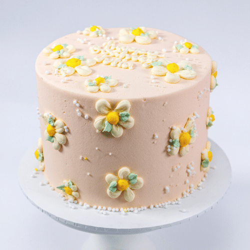 Buttercream Daisy Message Cake