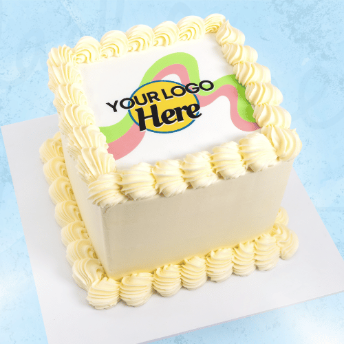Corporate Logo Slab Cake