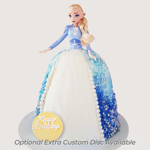 Frozen Elsa Doll Cake