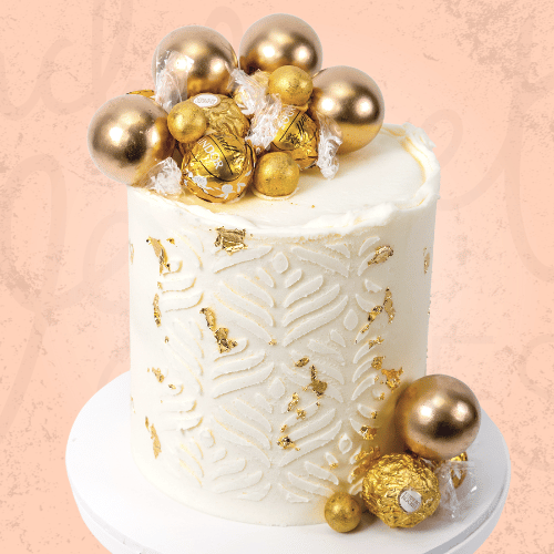 Golden Highlights Cake