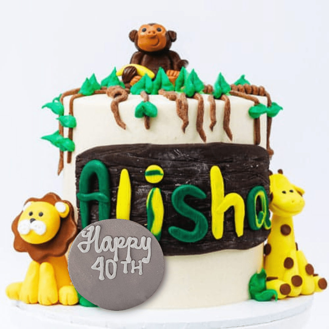 Jungle Forest Friends Cake