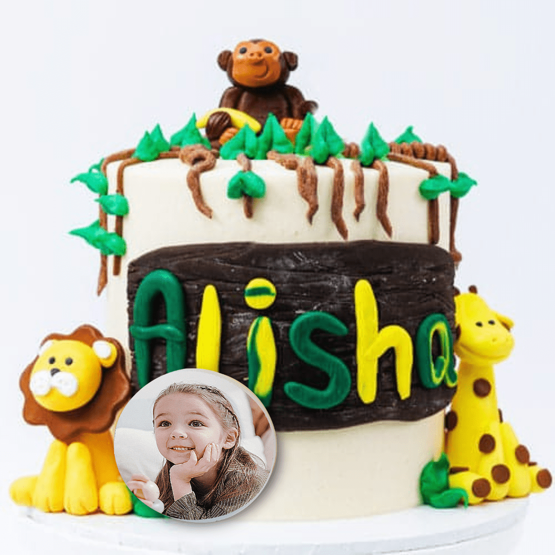 Jungle Forest Friends Cake