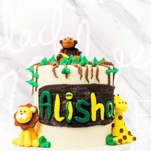 Jungle Forest Friends Cake