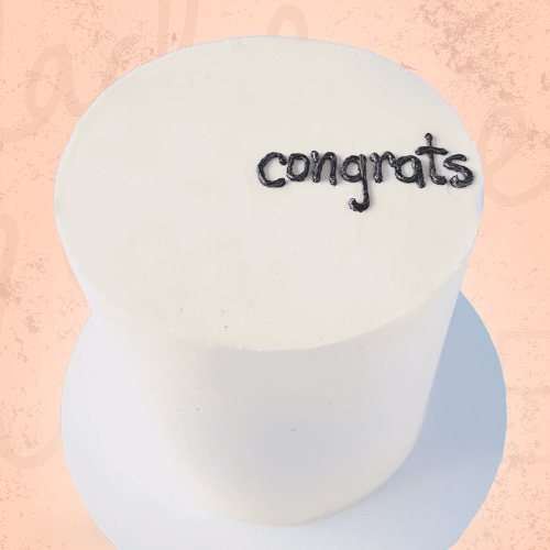 Black Dedication Cake