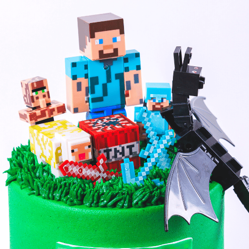 Madly Awesome MineCraft Cake