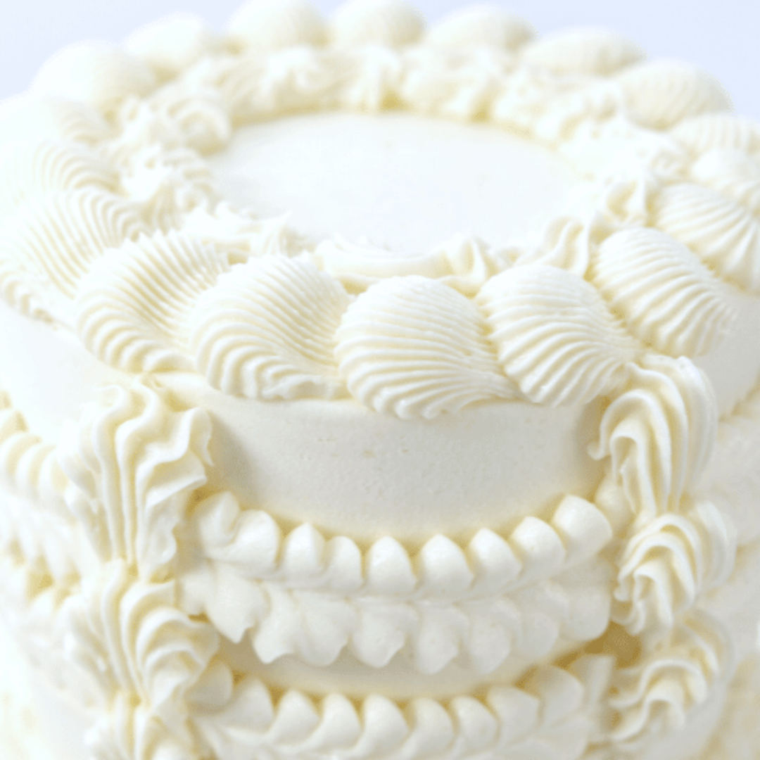 Multi-Tier White Vintage Cake