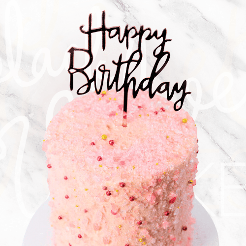 Pink Crystal Cake