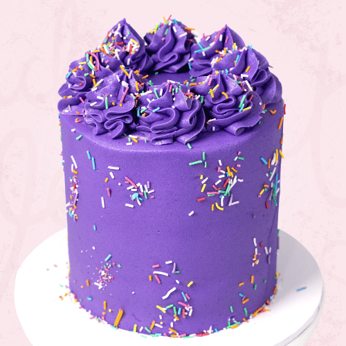 Pow Wow Purple Celebration Cake