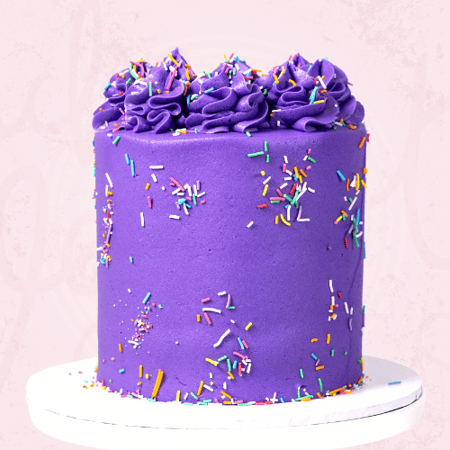 Pow Wow Purple Celebration Cake