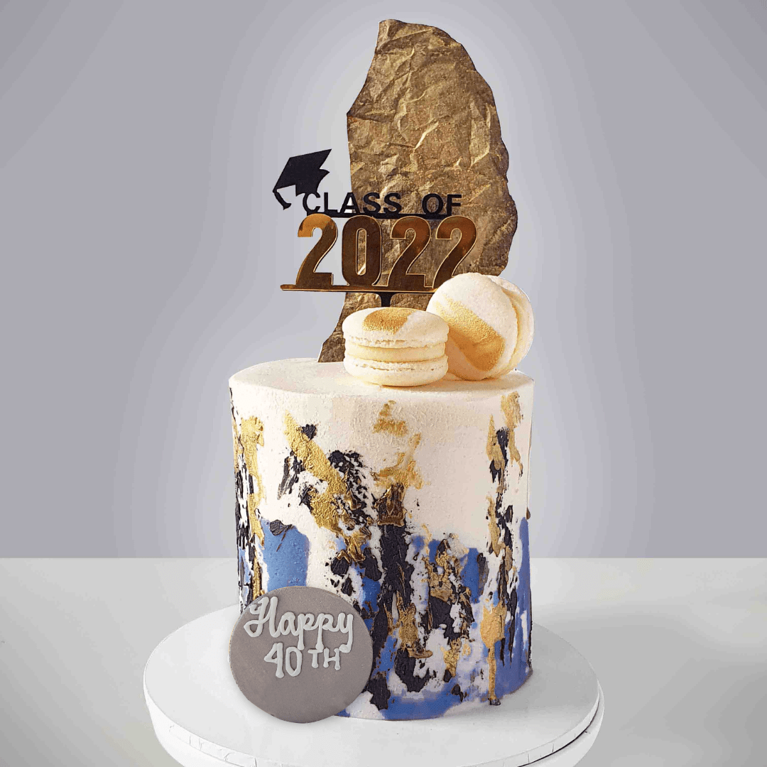 School Colours Graduation Cake